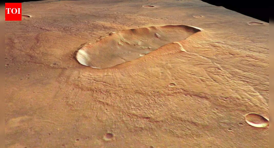 ESA discovers butterfly-shaped crater on Mars revealing influence ...